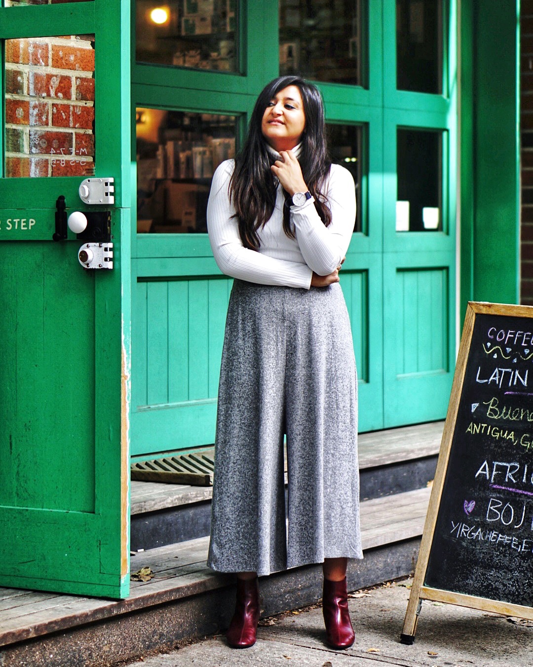 Fall Outfit with Wide Leg Pants – Palettepop